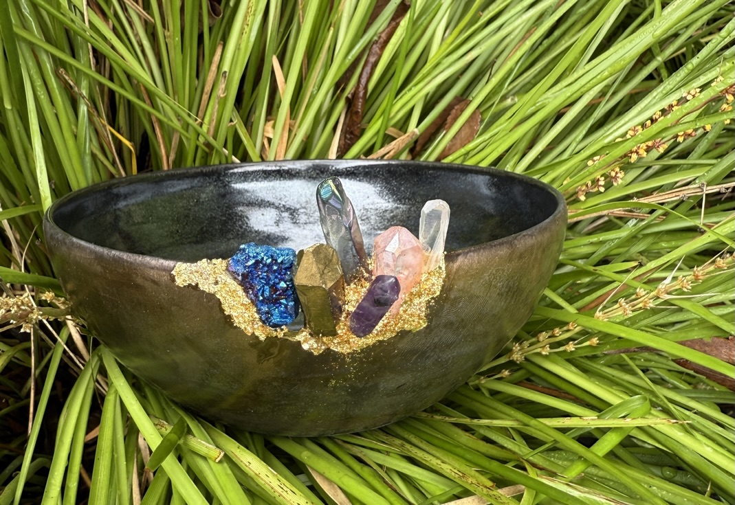 Crystal BOMB Blue Wedge | Marin Open Studios