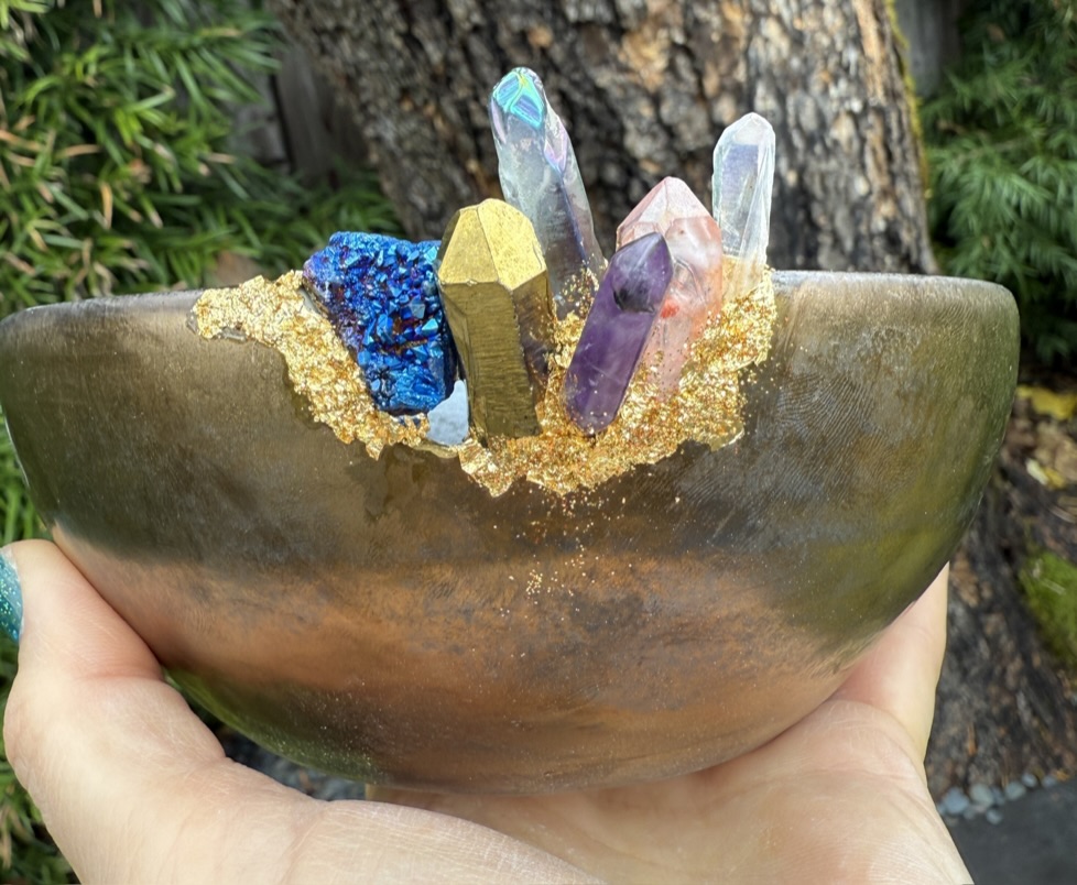 Crystal BOMB Blue Wedge | Marin Open Studios