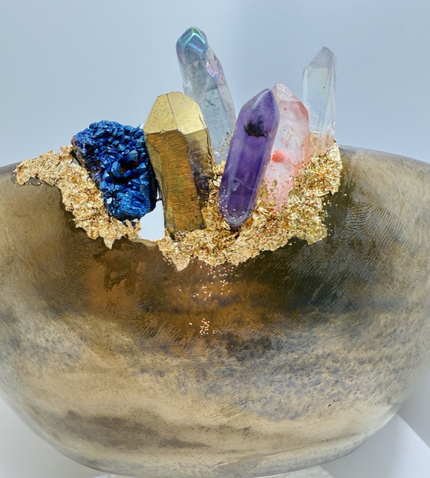 Crystal BOMB Blue Wedge | Marin Open Studios