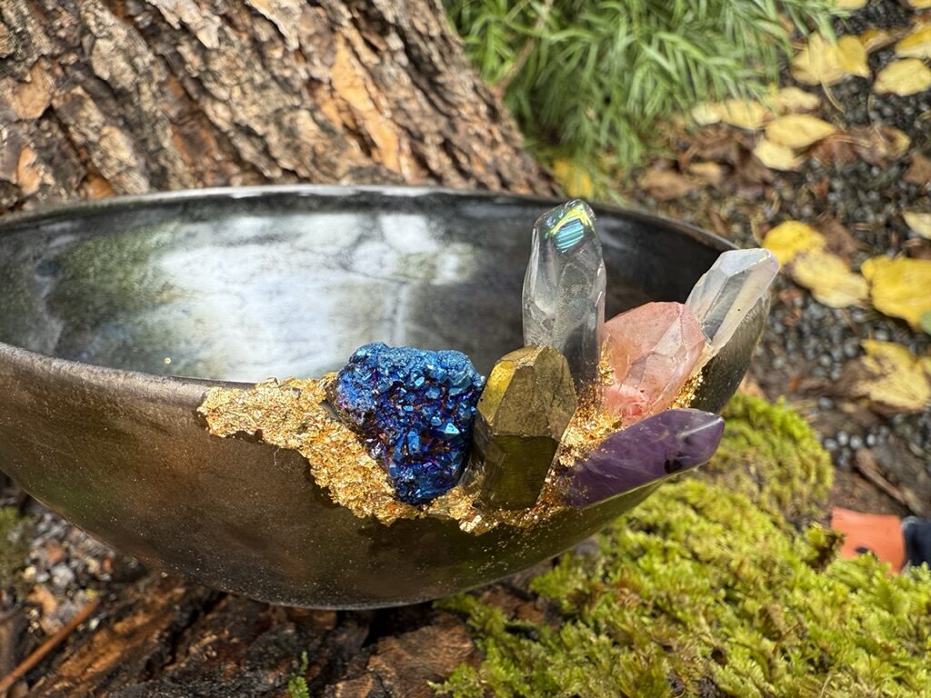 Crystal BOMB Blue Wedge | Marin Open Studios